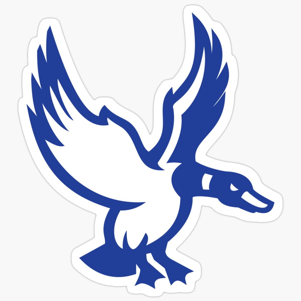 DOPASTICKER Mallard Duck Wings Landing Side Retro Sticker Phone Decal ...