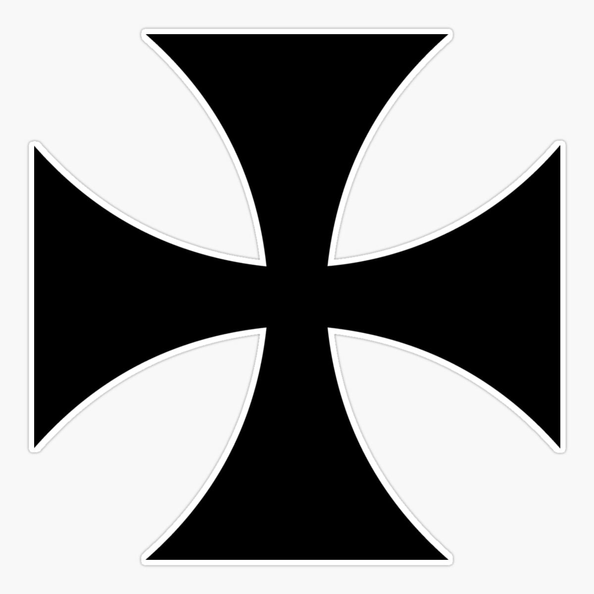 DOPASTICKER Maltese Cross Sticker, Phone Sticker Water Bottle Sticker ...