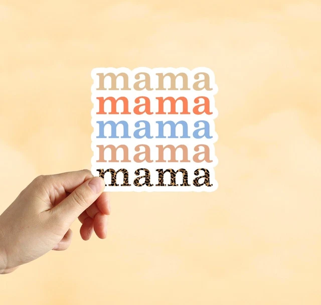 DOPASTICKER Mama Mom Sticker Laptop Car Decal Mommy Phone Decal Water ...