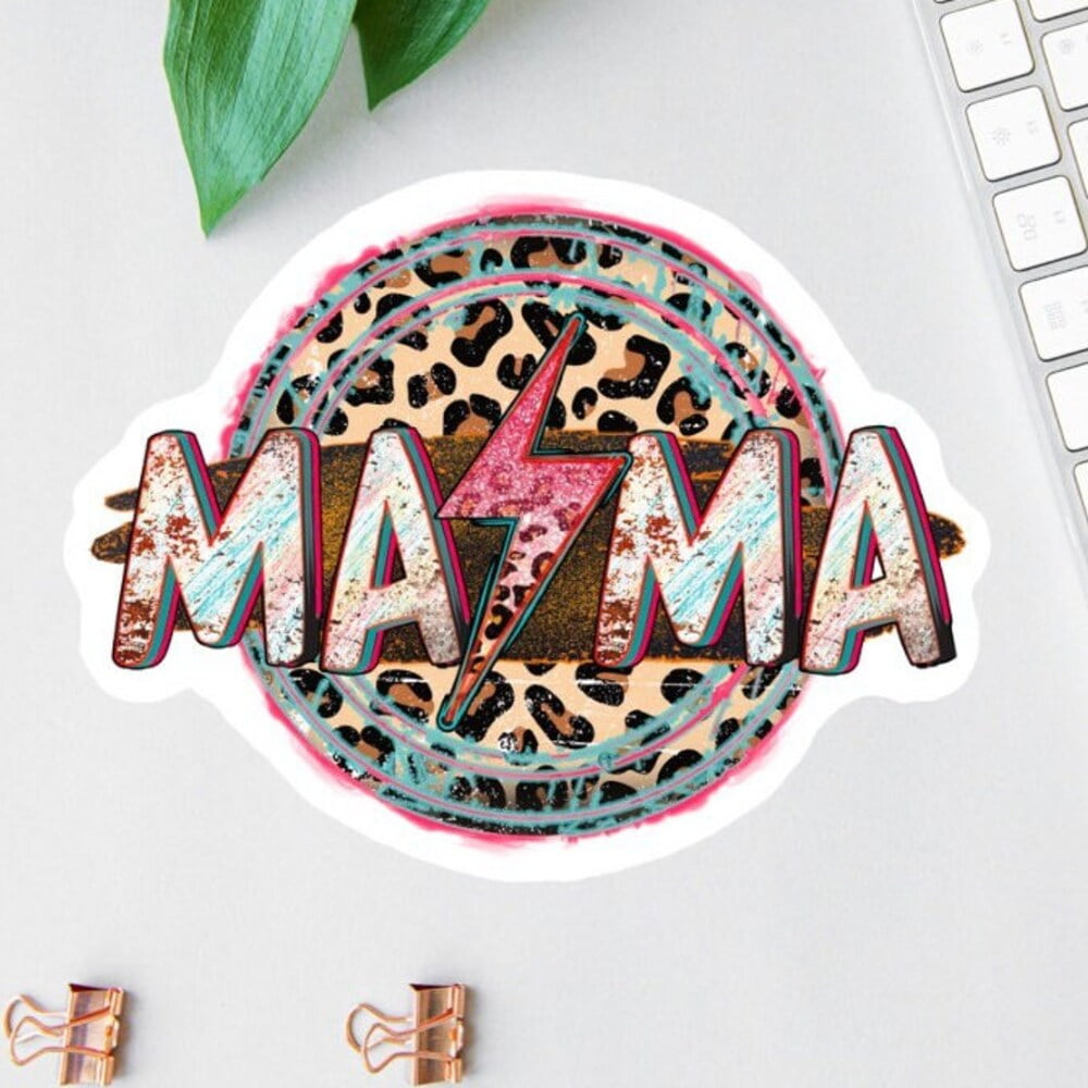 DOPASTICKER Mama Sticker, Leo.Pard Print Sticker. Mother'S Day Gift ...
