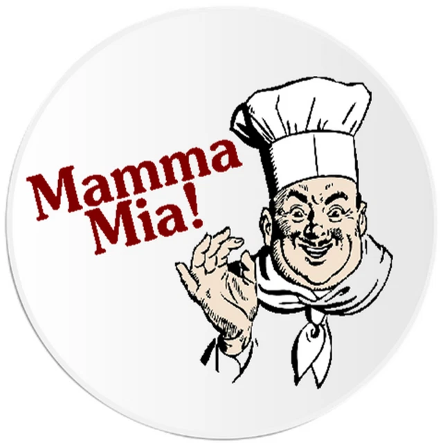 DOPASTICKER Mamma Mia Sticker, Italian Italy Chef Cook Phrase Phone ...