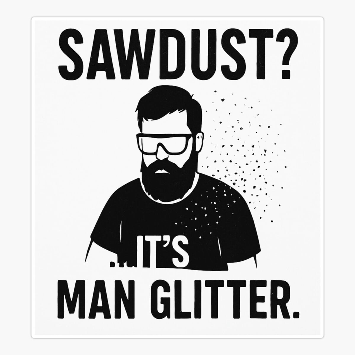 DOPASTICKER Man Glitter Sticker, Phone Sticker Water Bottle Sticker Car ...