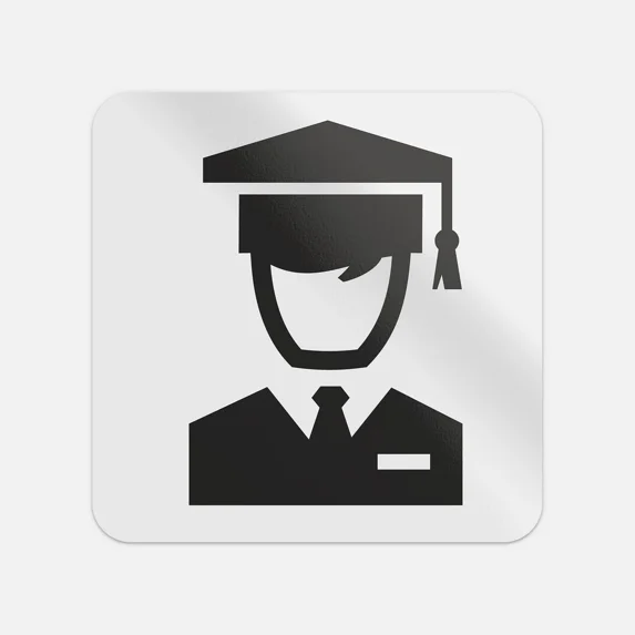 DOPASTICKER Man Graduate Education Sticker Decal Waterproof Sticker For ...