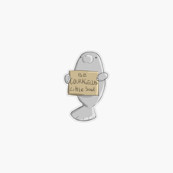 DOPASTICKER Manatee Sticker Phone Sticker, Latop Sticker, Lover Gift ...