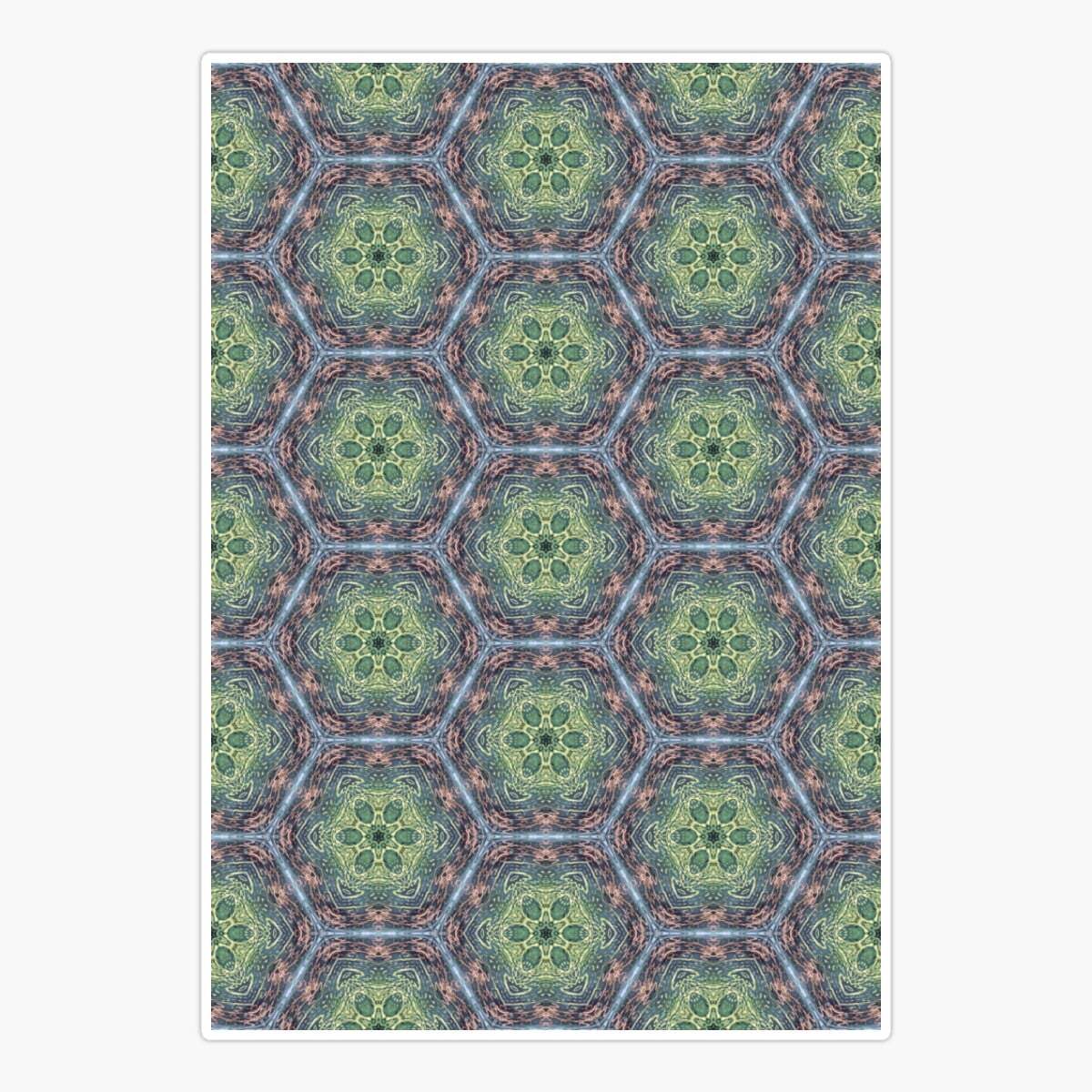 DOPASTICKER Mandala Pattern Based On My Abstract Oil Pastel Drawing ...