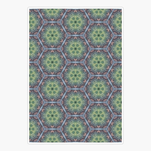 DOPASTICKER Mandala Pattern Based On My Abstract Oil Pastel Drawing ...