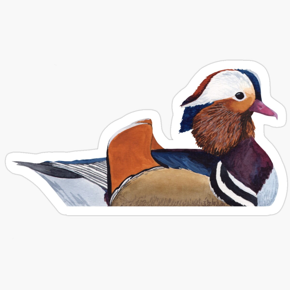 DOPASTICKER Mandarin Duck Sticker Birthday Gifts - Decorative Laptop ...