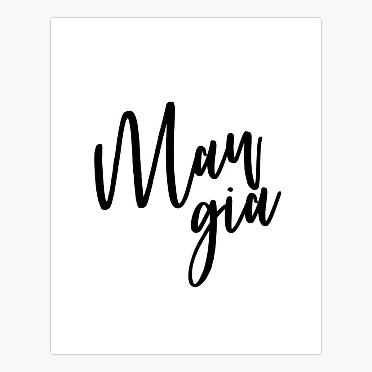 DOPASTICKER Mangia Sticker, Phone Sticker Car Stickers, Birthday Gift ...