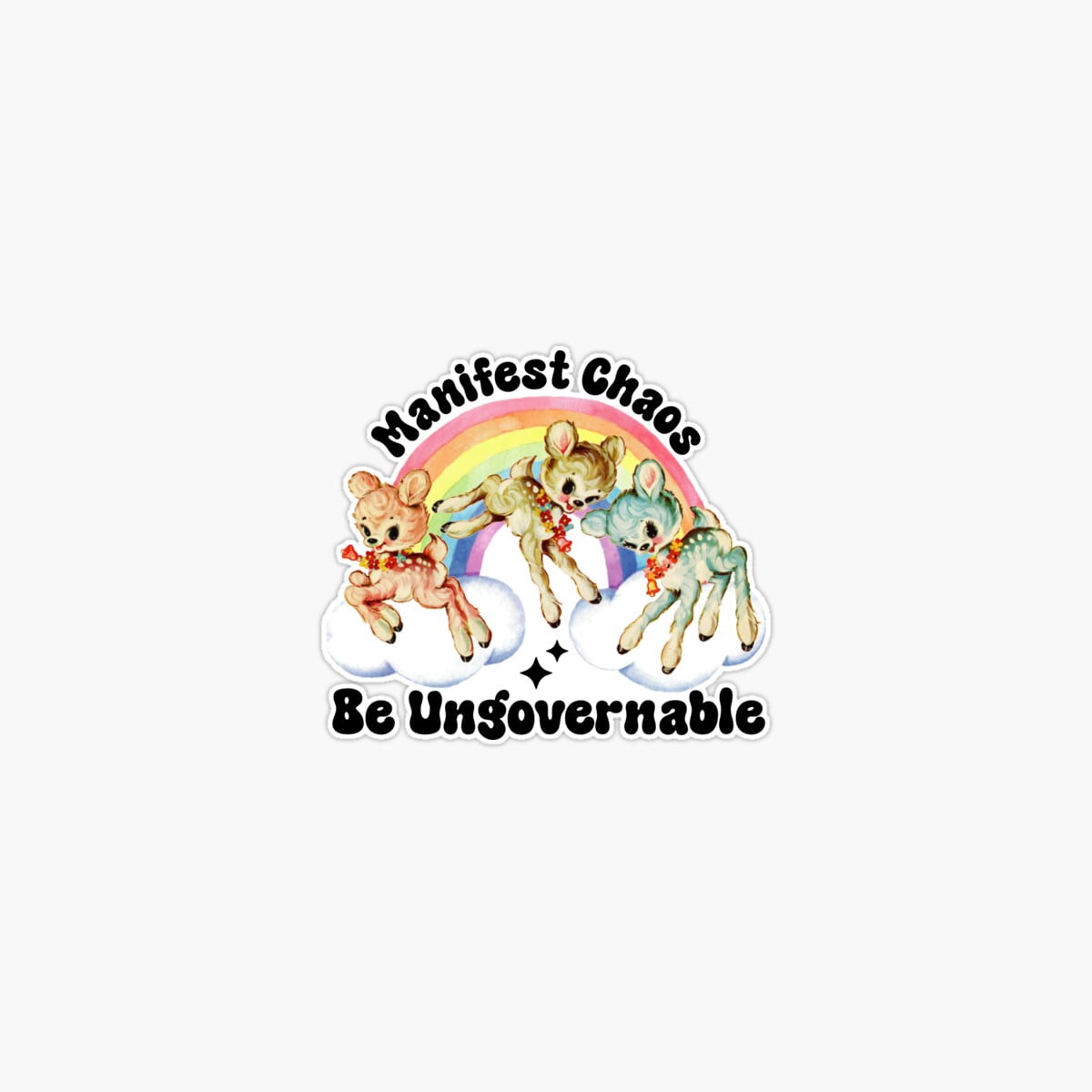 DOPASTICKER Manifest Chaos Be Ungovernable Sticker, Phone Sticker Car ...