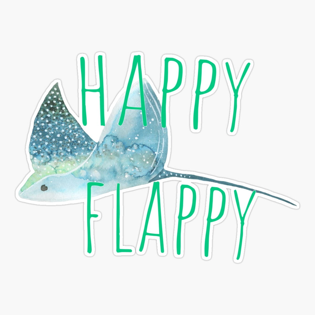 DOPASTICKER Manta Ray Stingray, Inspirational Quote Sticker, Phone ...
