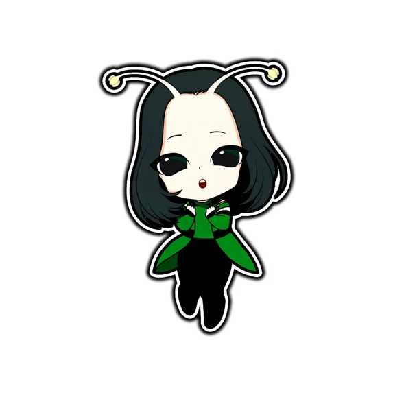 DOPASTICKER Mantis Chibi Sticker Decal Phone Decal Water Bottle ...