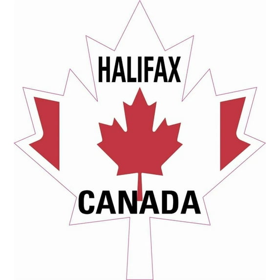 DOPASTICKER Maple Leaf Halifax Cana.Da Sticker Phone Sticker, Latop ...