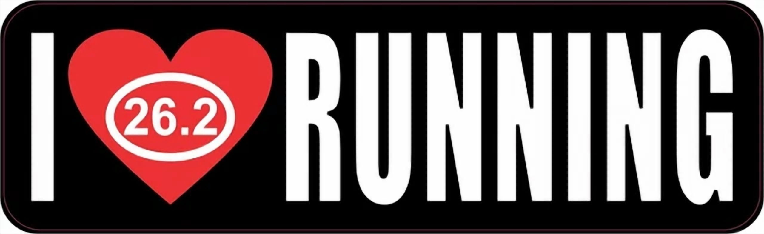 DOPASTICKER Marathon I Love Running Sticker Phone Sticker, Latop ...