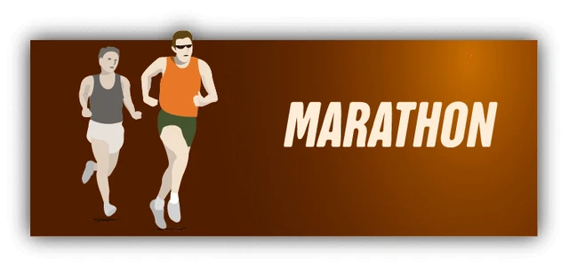 DOPASTICKER Marathon Sport Car Sticker Phone Decal Water Bottle ...