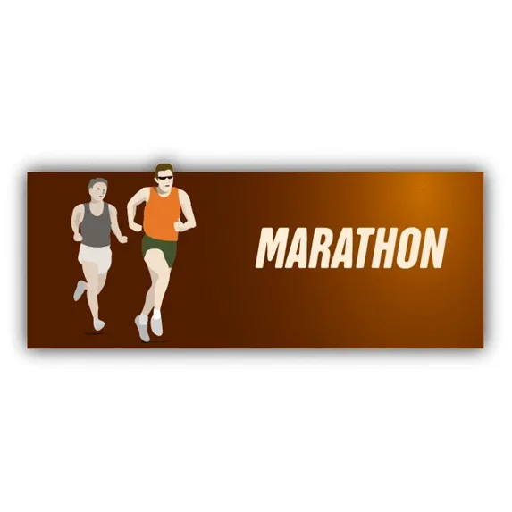 DOPASTICKER Marathon Sport Car Sticker Phone Decal Water Bottle ...