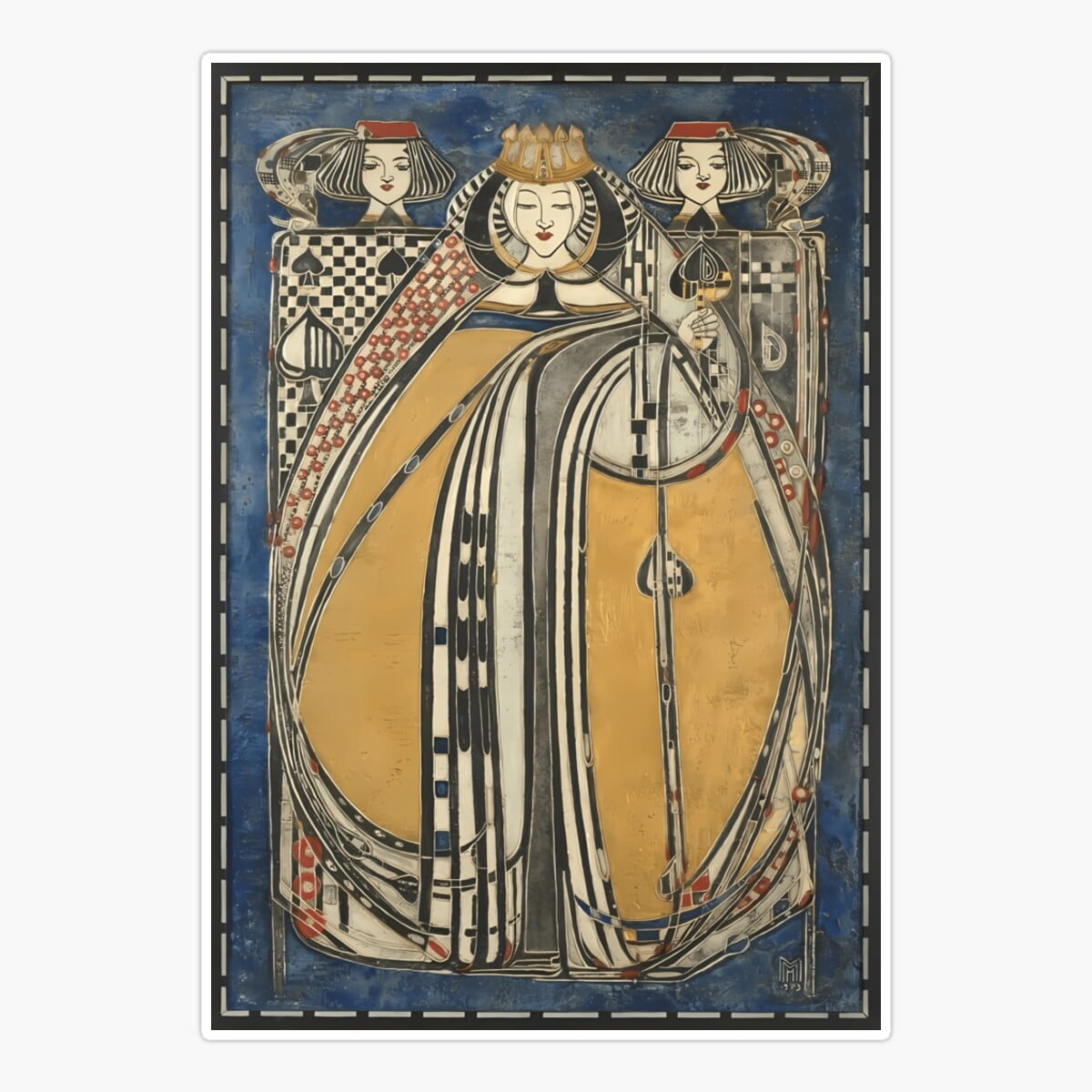 DOPASTICKER Margaret Macdonald Mackintosh, One Of Four Queens, Queen Of ...