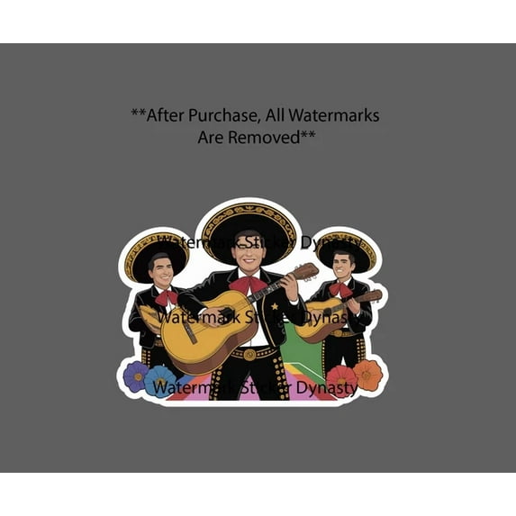 DOPASTICKER Mariachi Band Sticker Music Mexico Guitar Culture Sticker ...