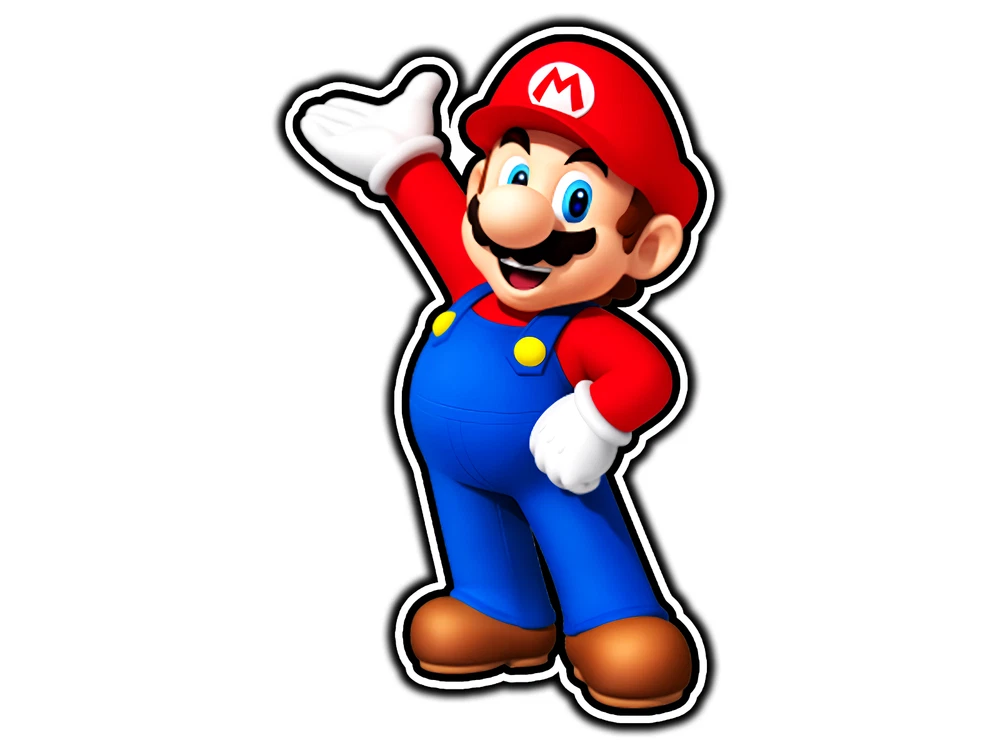 DOPASTICKER Mario #1 Sticker Decal Phone Decal Water Bottle Stickers ...