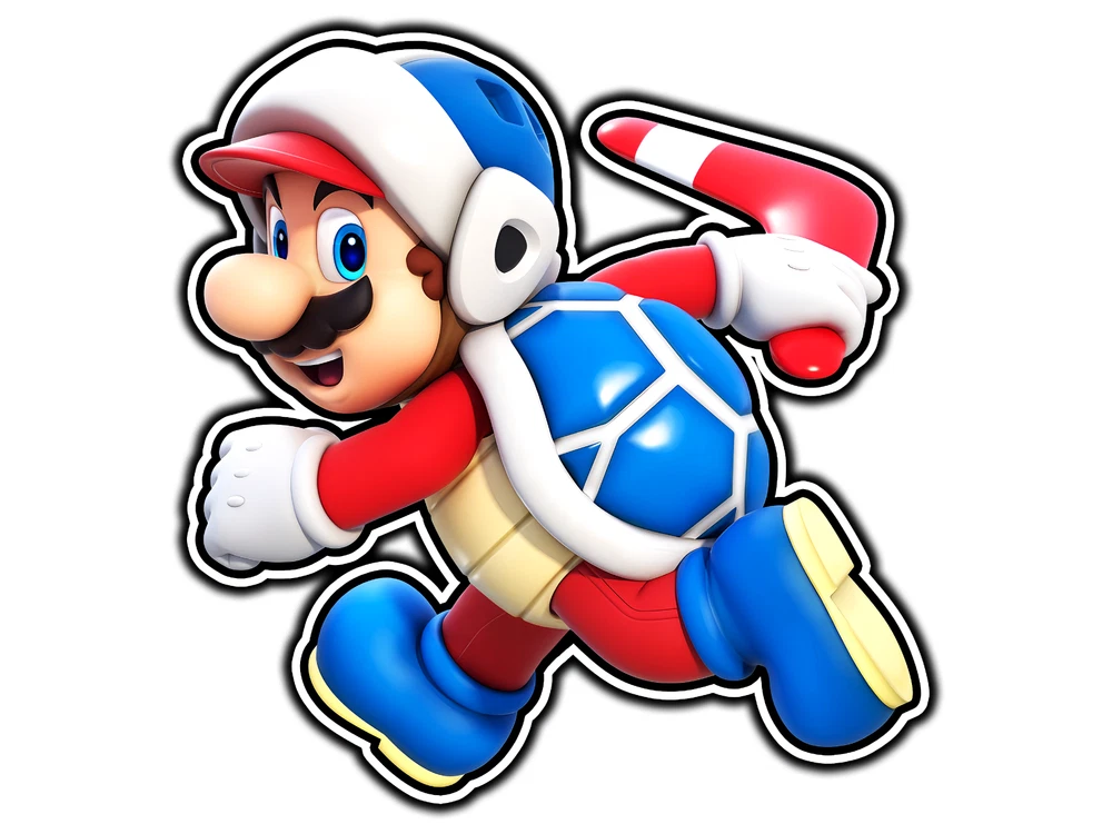 DOPASTICKER Mario Boomerang Flower Power Up Sticker Decal Phone Decal ...