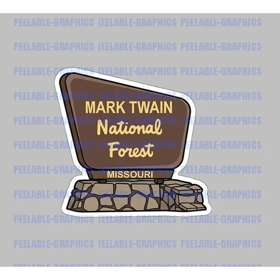 DOPASTICKER Mark Twain National Forest Missouri Park Sticker Phone ...