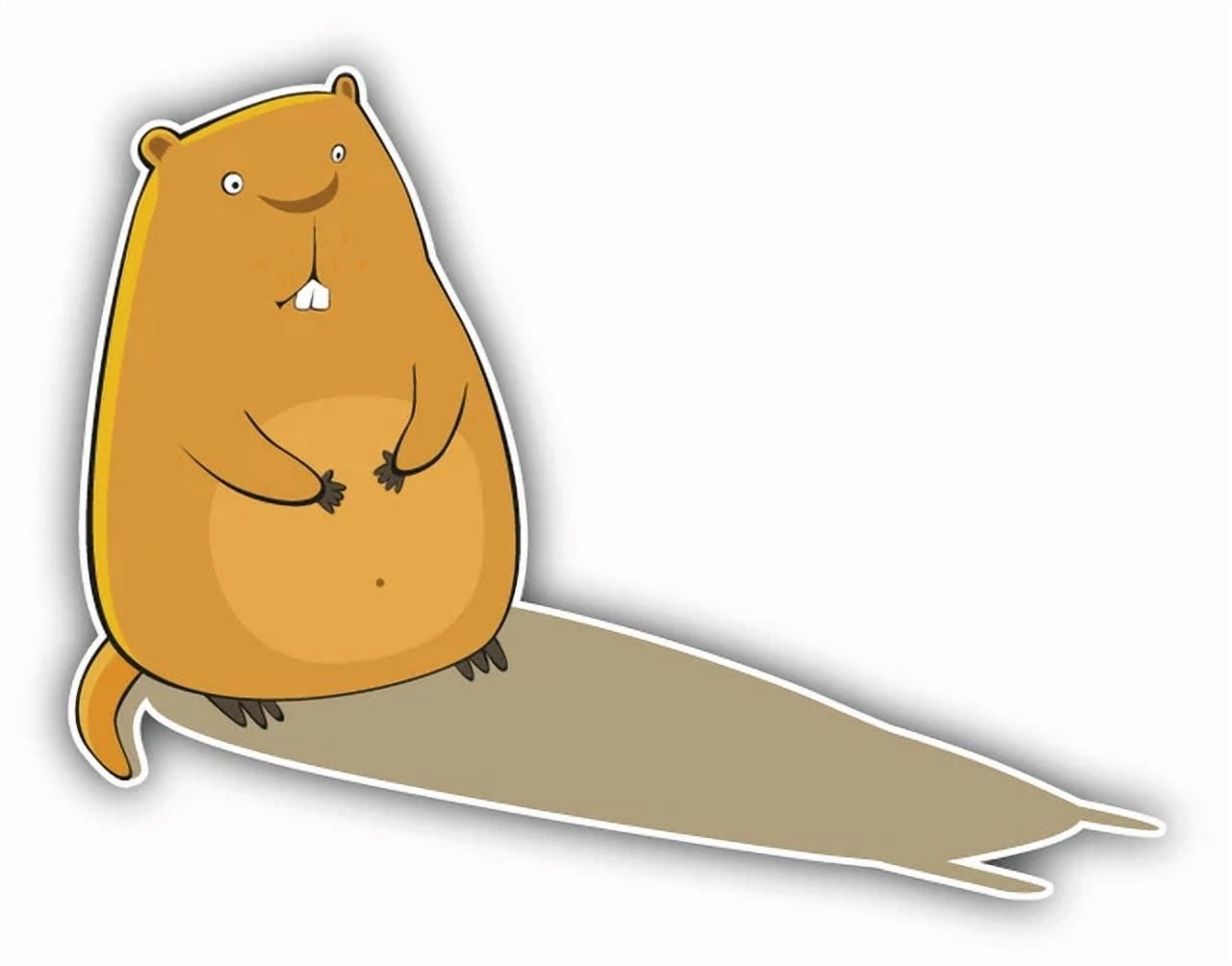 DOPASTICKER Marmot Shadow Art Decor Car Sticker Phone Water Bottle ...