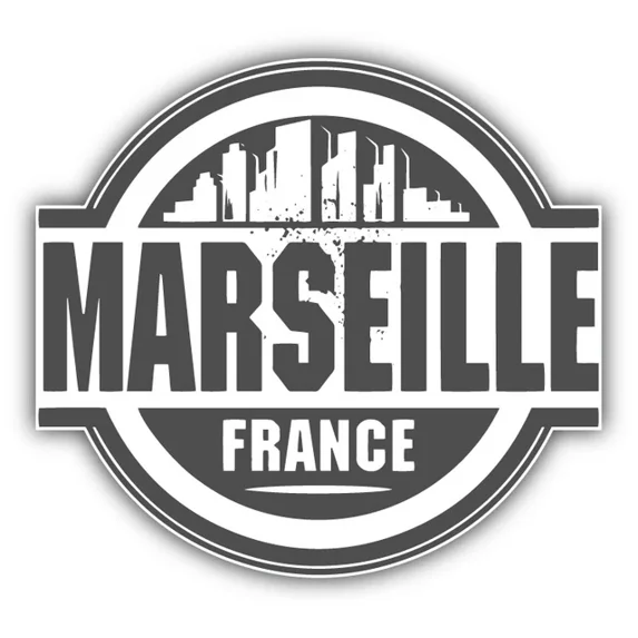 DOPASTICKER Marseille City France Label Car Sticker Phone Decal Water ...