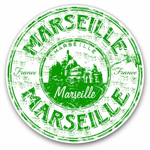 DOPASTICKER Marseille France Travel Cool Gift Decorative Laptop, Phone ...