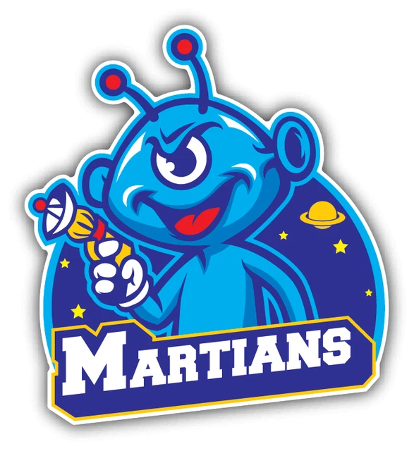 DOPASTICKER Martians Space Car Sticker Phone Decal Water Bottle ...