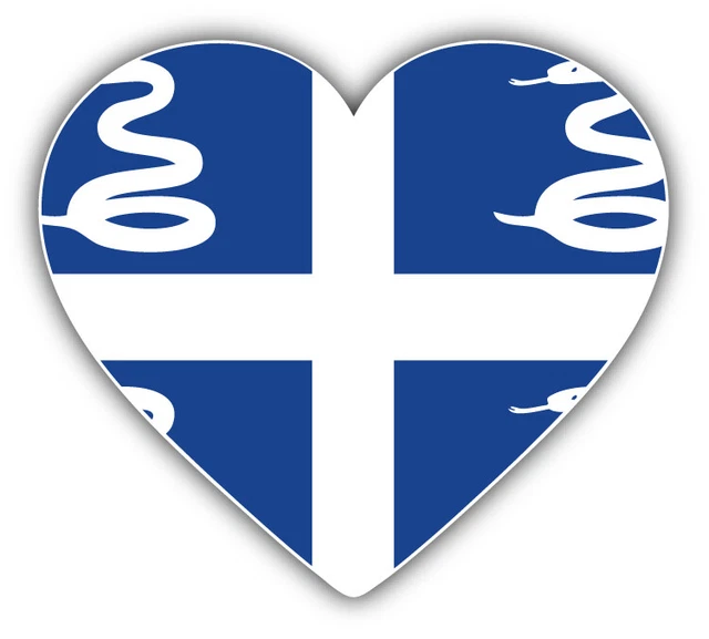 DOPASTICKER Martinique Heart Flag Car Sticker Phone Decal Water Bottle ...