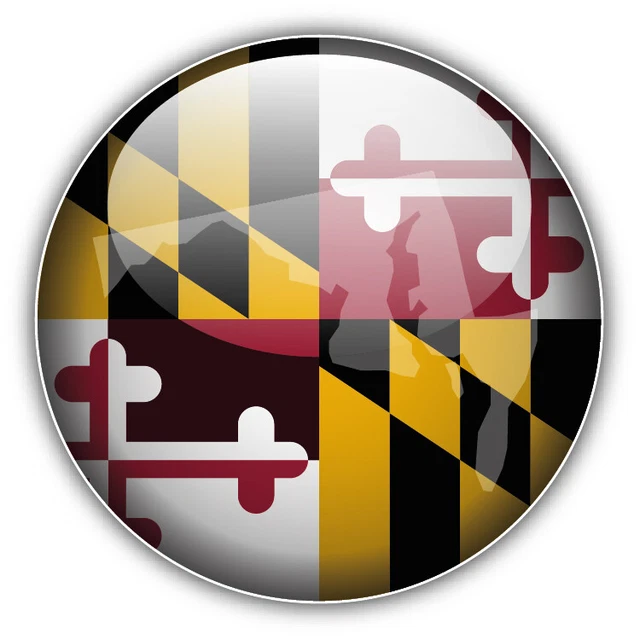 DOPASTICKER Maryland Usa State Seal Car Sticker Phone Decal Water ...