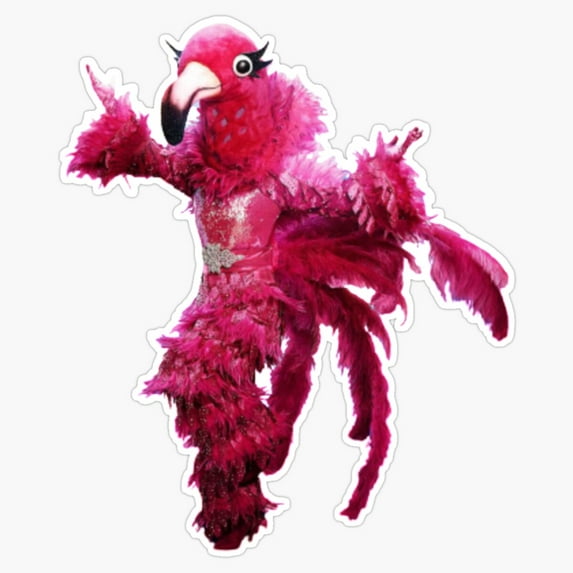 DOPASTICKER Masked Singer Us Season 2 - Flamingo Sticker, Phone Sticker ...
