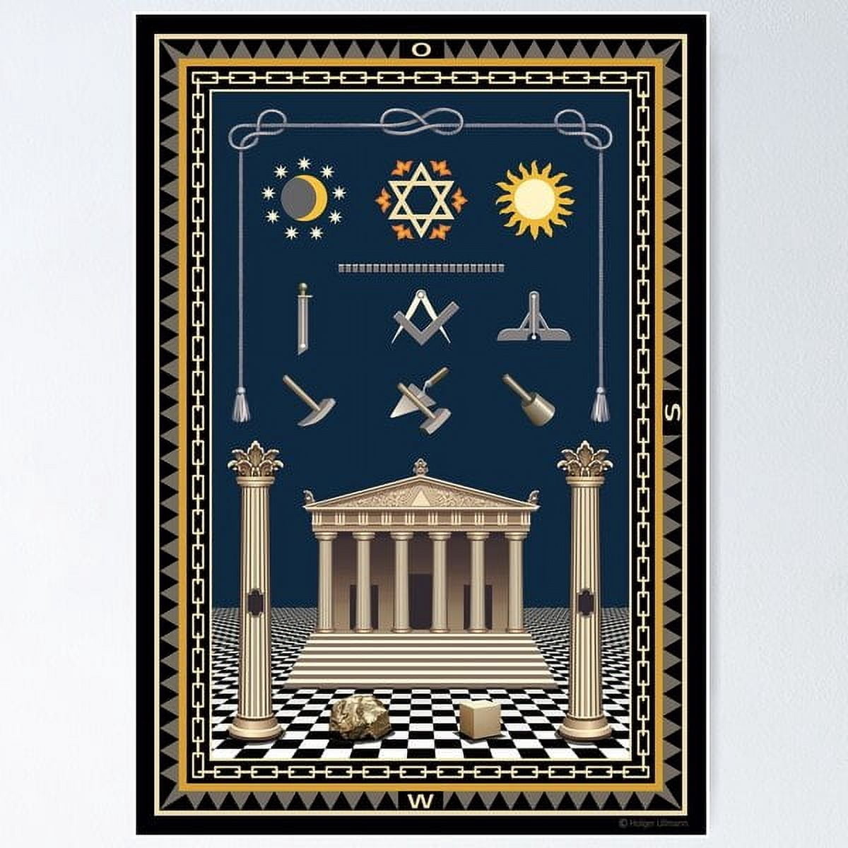 DOPASTICKER Masonic Work Board, Work Carpet, Tapis, Masonic S, Icons ...