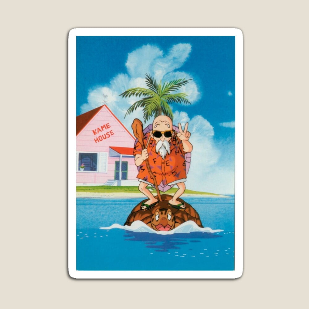 DOPASTICKER Master Roshi Decorative Laptop, Phone Stickers, Waterproof ...