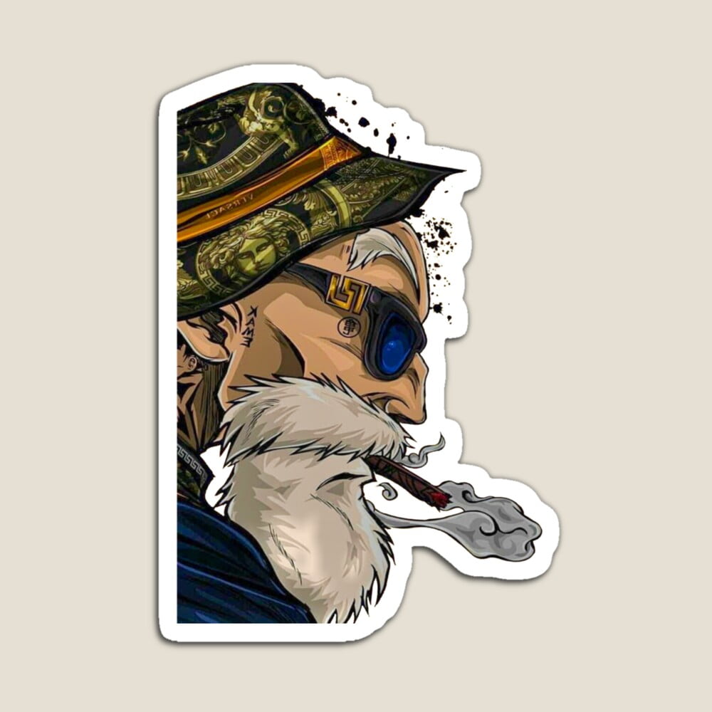 DOPASTICKER Master Roshi Drip Decorative Laptop, Phone Stickers ...