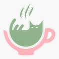 DOPASTICKER Matcha, Green Tea Cat Sticker, Phone Sticker Car Sticker ...