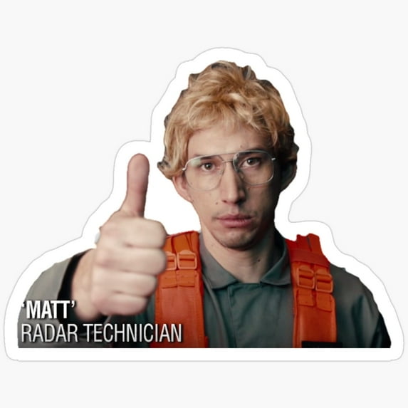 DOPASTICKER Matt The Radar Technician Sticker. Gift You - Decorate ...