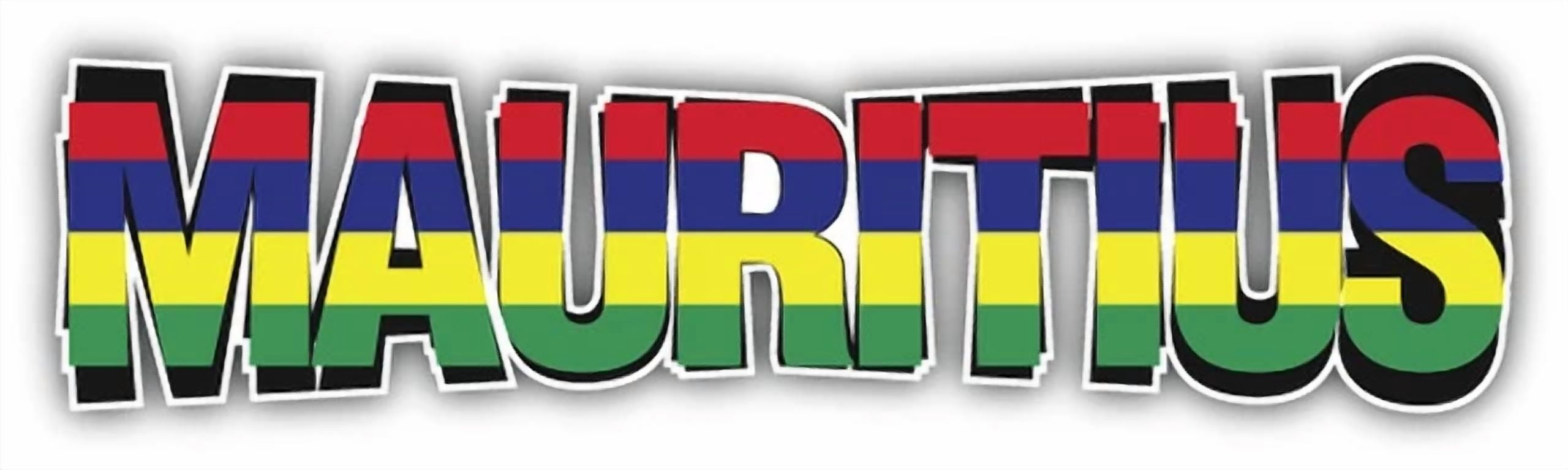 DOPASTICKER Mauritius Flag Art Travel Car Sticker Phone Decal Water ...