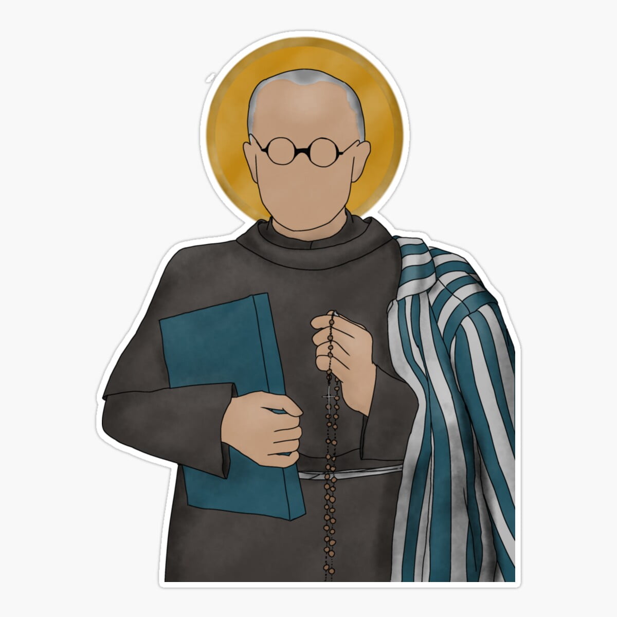 DOPASTICKER Maximilian Kolbe Sticker, Phone Sticker Car Stickers ...