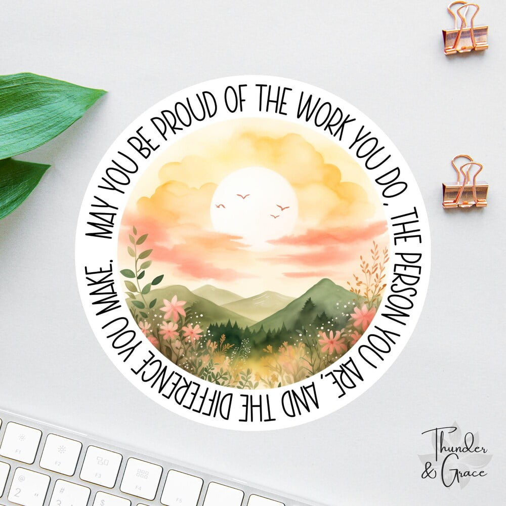 DOPASTICKER May You Be Proud Of The Work You Do Stickers, Social Worker ...