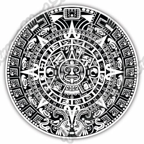DOPASTICKER Maya Mayan Calendar Mexico Aztec Gift Idea Car Sticker ...