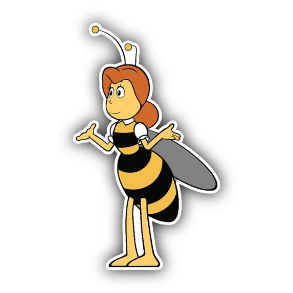 DOPASTICKER Maya The Bee Cartoon Sticker Decal Phone Decal Water Bottle ...