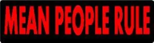 DOPASTICKER Mean People Rule Sticker Phone Decal Water Bottle Stickers ...