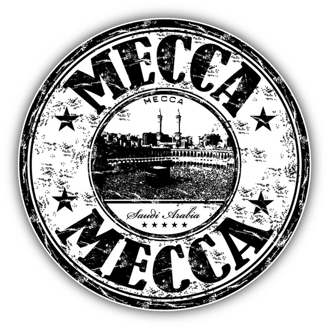 DOPASTICKER Mecca City Saudi Arabia Grunge Travel Stamp Sticker Decal ...