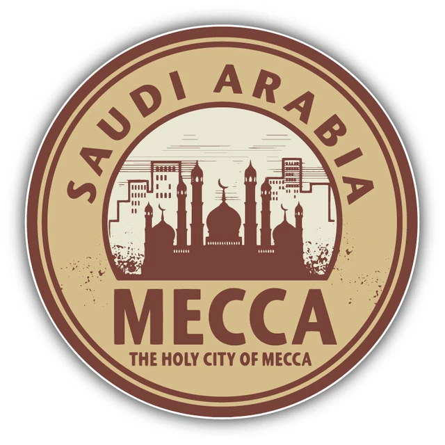 DOPASTICKER Mecca Saudi Arabia Grunge Vintage Travel Car Sticker Phone ...