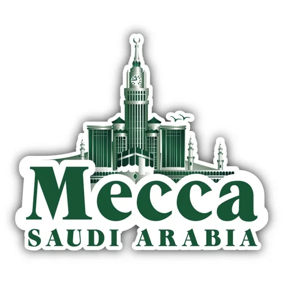 DOPASTICKER Mecca Saudi Arabia Travel Car Sticker Phone Decal Water ...