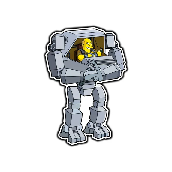 DOPASTICKER Mecha Chalmers Sticker Decal Phone Decal Water Bottle ...
