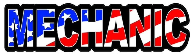 DOPASTICKER Mechanic American Flag Sticker Hard Hat Sticker Laptop ...
