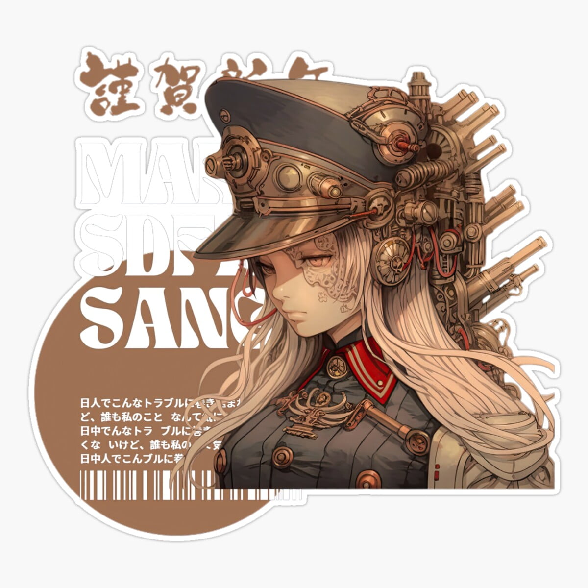 DOPASTICKER Mechanic General Girl Sticker, Phone Sticker Car Stickers ...