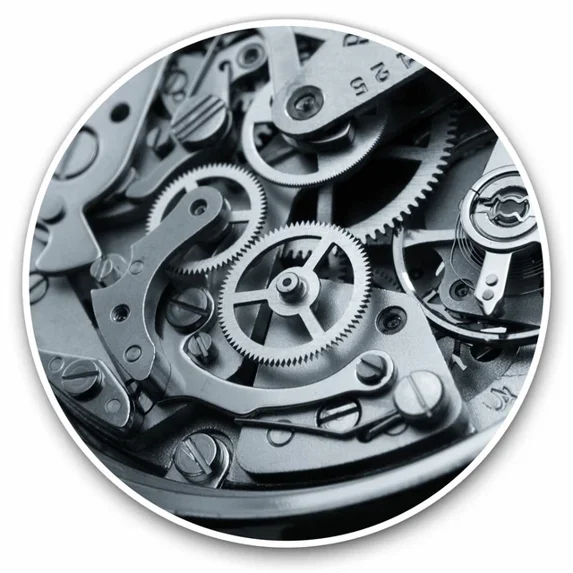 DOPASTICKER Mechanical Watch Clock Cogs Cool Gift Decorative Laptop ...