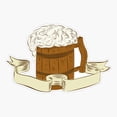DOPASTICKER Medieval Beer Mug Foam Drawing Sticker, Phone Sticker Water ...